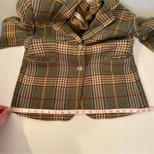 Emporio Armani | Jackets & Coats | Vintage Emporio Armani Made In Italy Olive Green Wool Plaid ...
